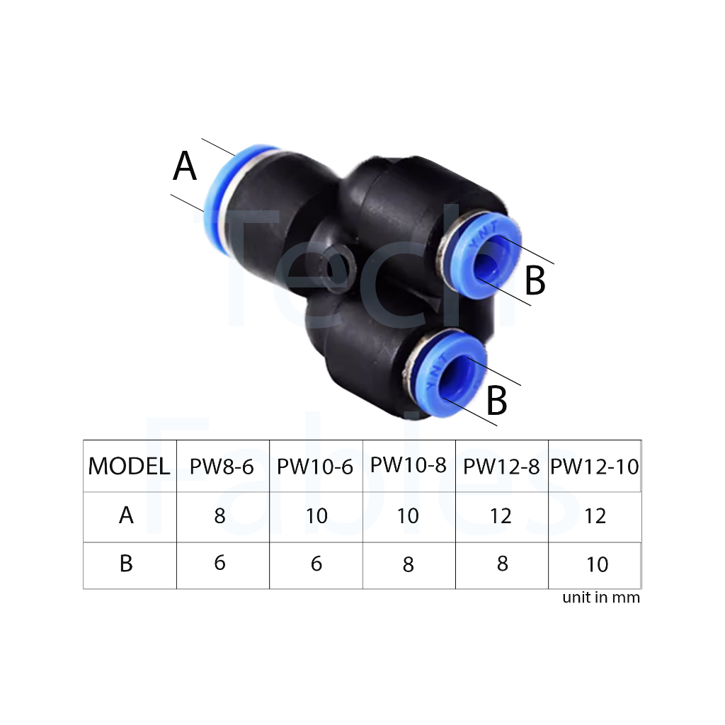 GRADE A Pneumatic Fitting Air Hose Tube Quick Release Connector PW ...