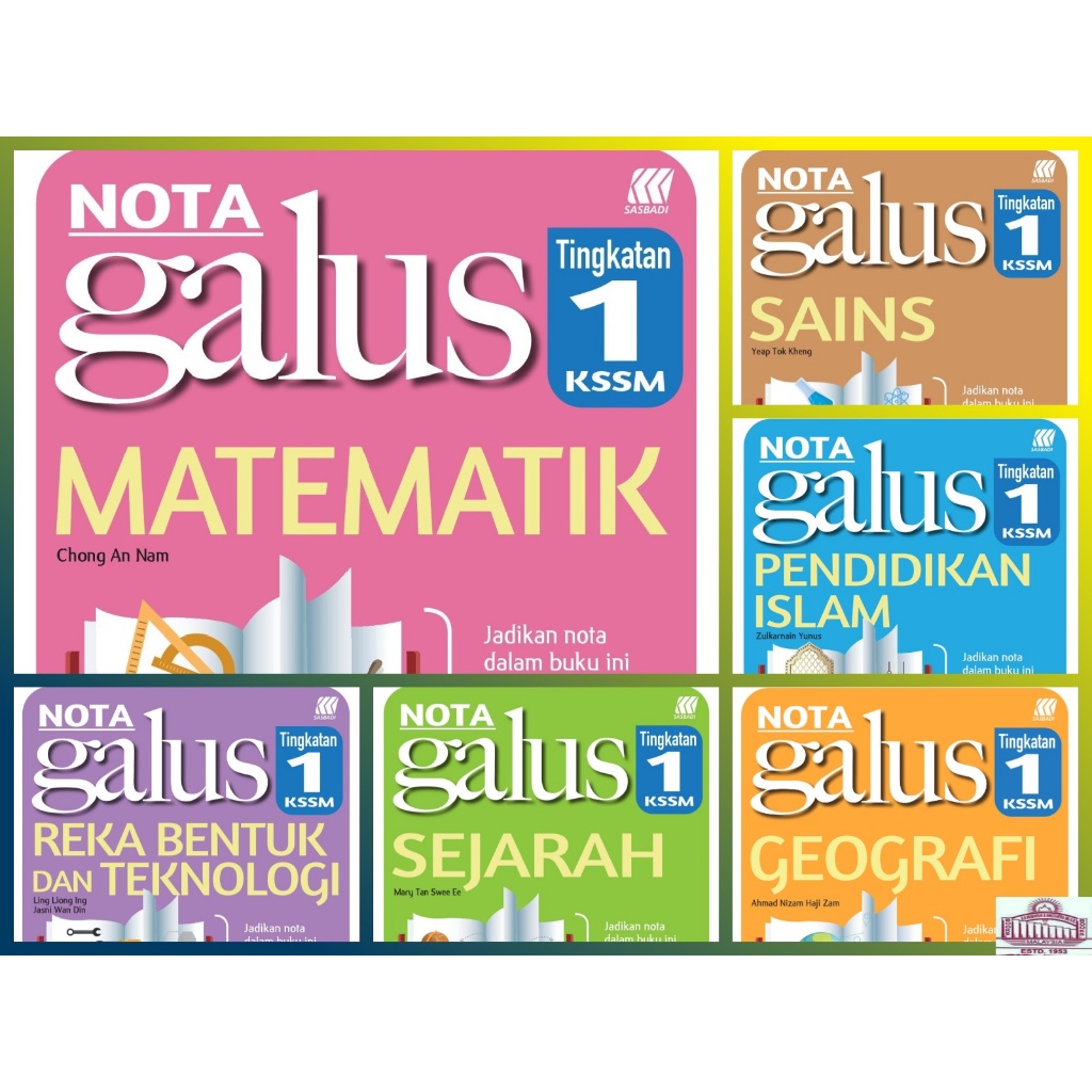 [SSMB] Nota Galus KSSM - Tingkatan 1 | Shopee Malaysia