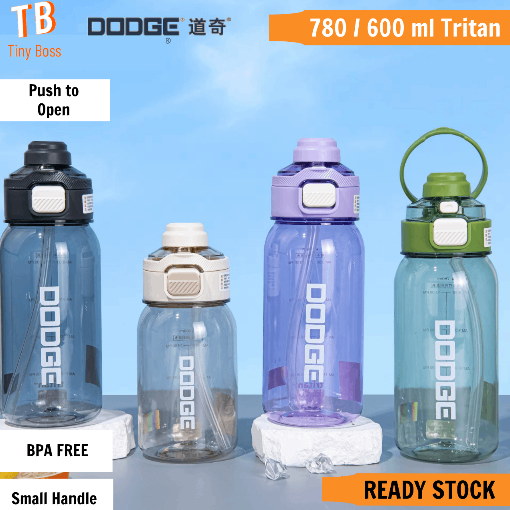 Dodge Tritan Bottle 600/780ml Tritan BPA-Free Plastic Water Bottle Up ...