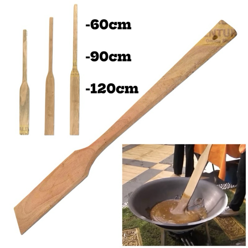 Paddle Bot | Wooden Ladle | Dayung Masak | Sudip Kayu Panjang ...