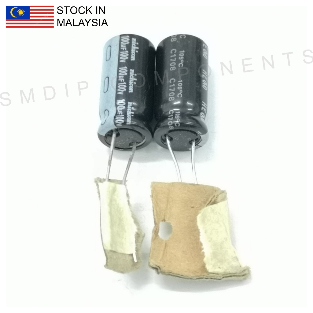 3PCS Japanese-Grade 100uF 100V 105°C, Radial Capacitor, 10mm x 20mm ...