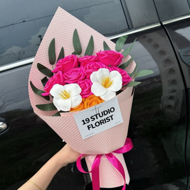 🇲🇾19 STUDIO｜Crayon Shin Chan bouquet nohara misae flower soap flower ...