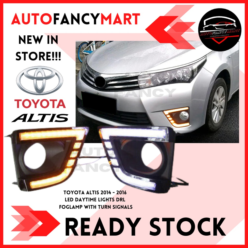 TOYOTA ALTIS 2014 2015 2016 FRONT DRL LED DAYLIGHT RUNNING LIGHT FOG ...