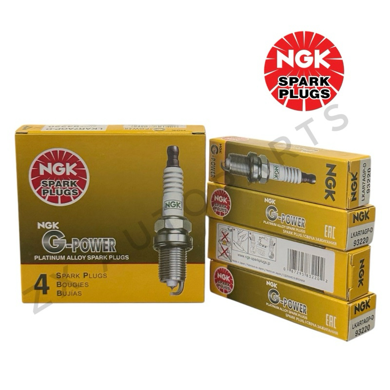 SPARK PLUG NGK G-POWER LKAR7AGP-D STOCK NO.93220 FOR PROTON SAGA VVT ...