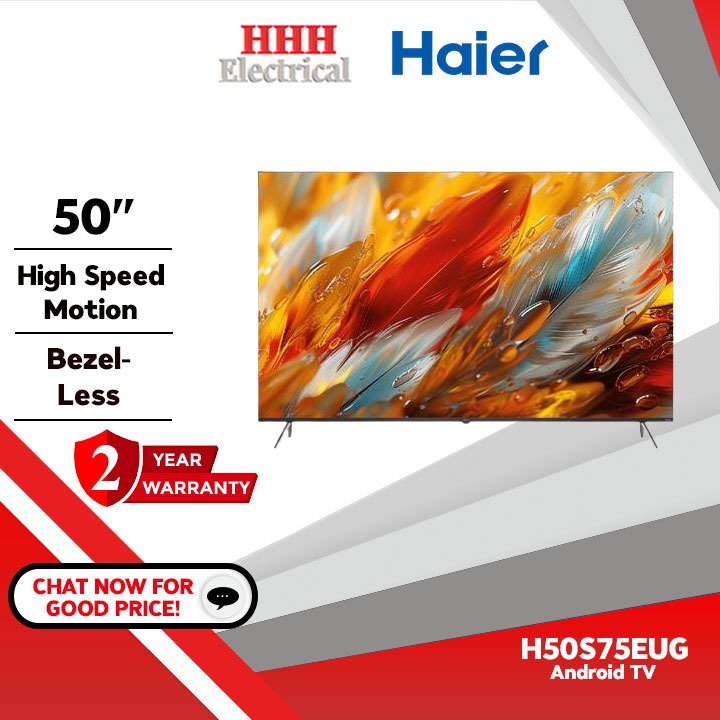 Haier S75E HQLED 4K HDR Android TV H50S75EUG 50" | H55S75EUG 55 ...