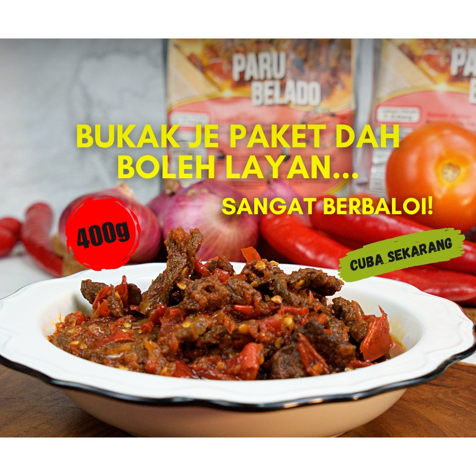 KAK ZAIDAH Paru Belado Halal Ready-to-Eat Tahan Lama Tanpa Bahan ...