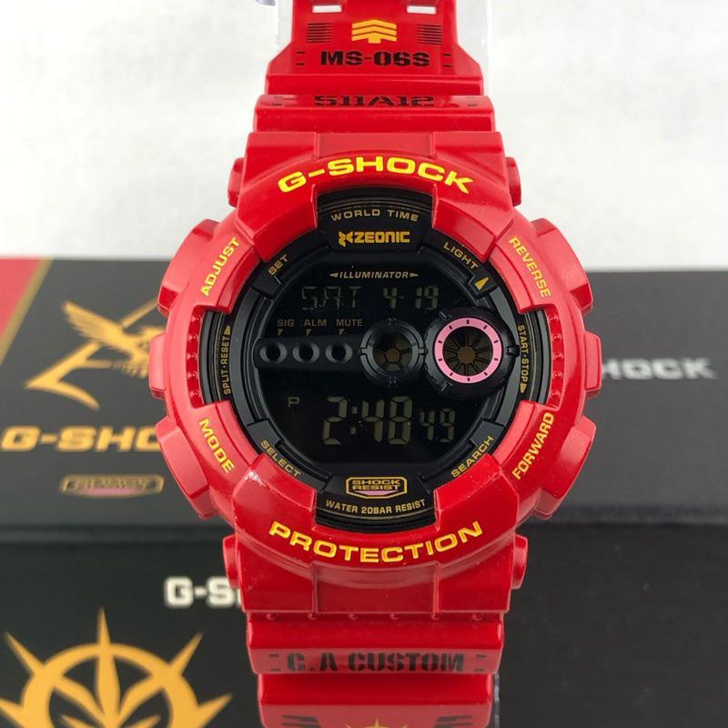 Casio G SHOCK x "GUNDAM" 35th Anniversary Char Aznable GD-100 (MS-06S ...