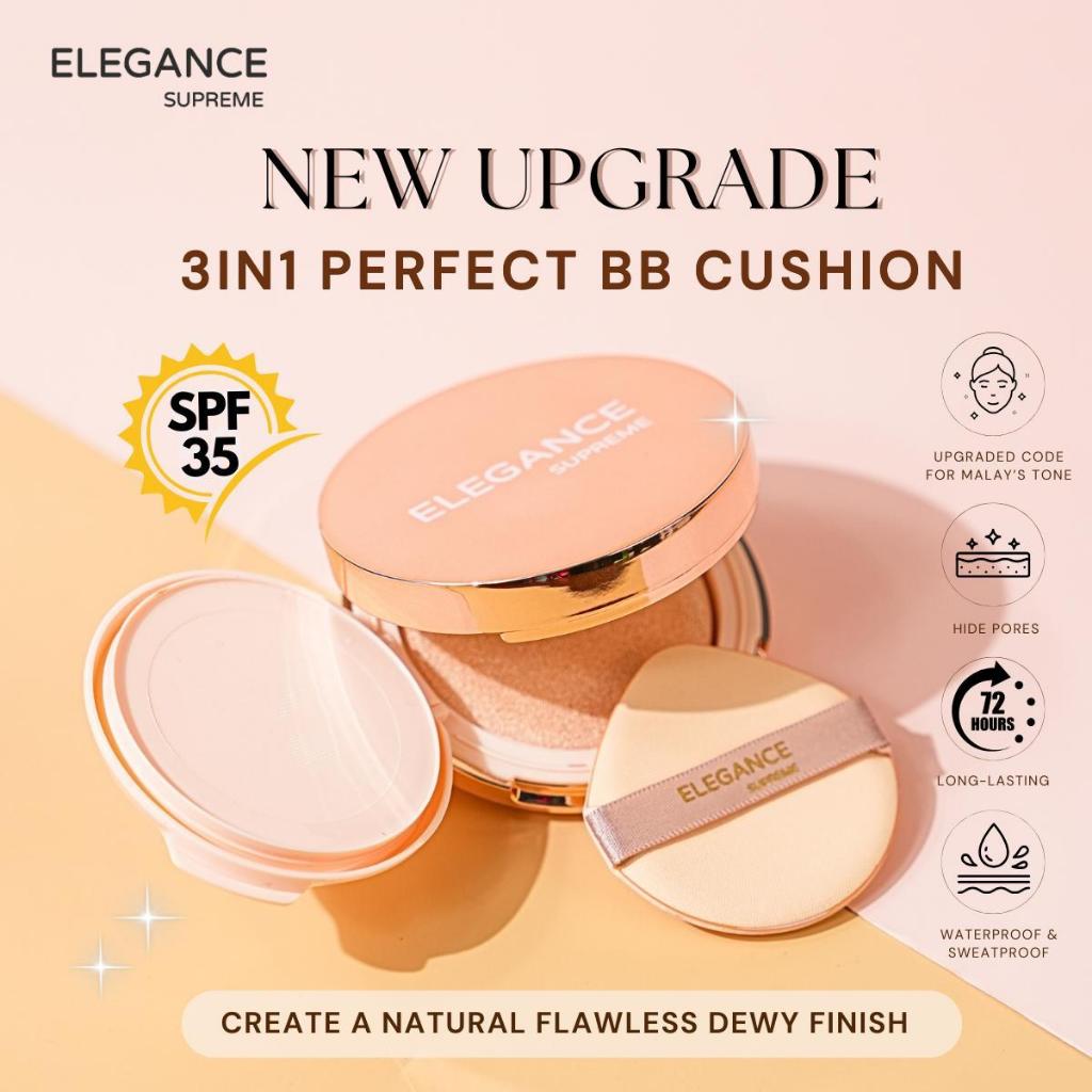 Elegance Supreme All Perfect BB Cushion Primer Concealer High Coverage ...