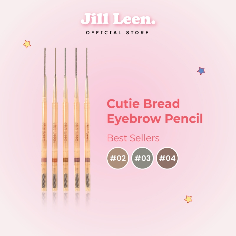 Jill Leen Cutie Bread Eyebrow Pencil Jillleen 精细雾感极细眉笔 细头螺旋刷 | Shopee ...