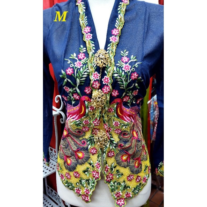 Kebaya Sulam Nyonya Embroidery Oriiginal Traditional Hand Made(M) | Shopee Malaysia
