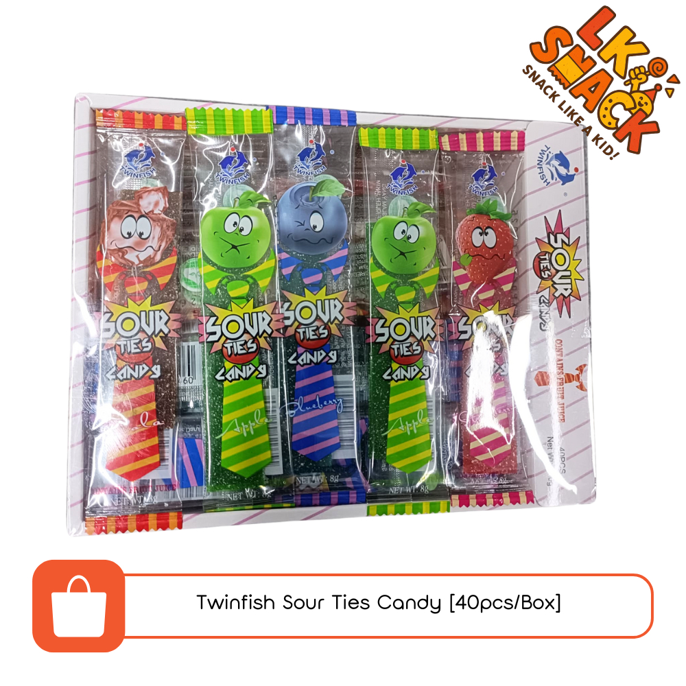 Twinfish Sour Ties Candy [40pcs/Box] | Shopee Malaysia