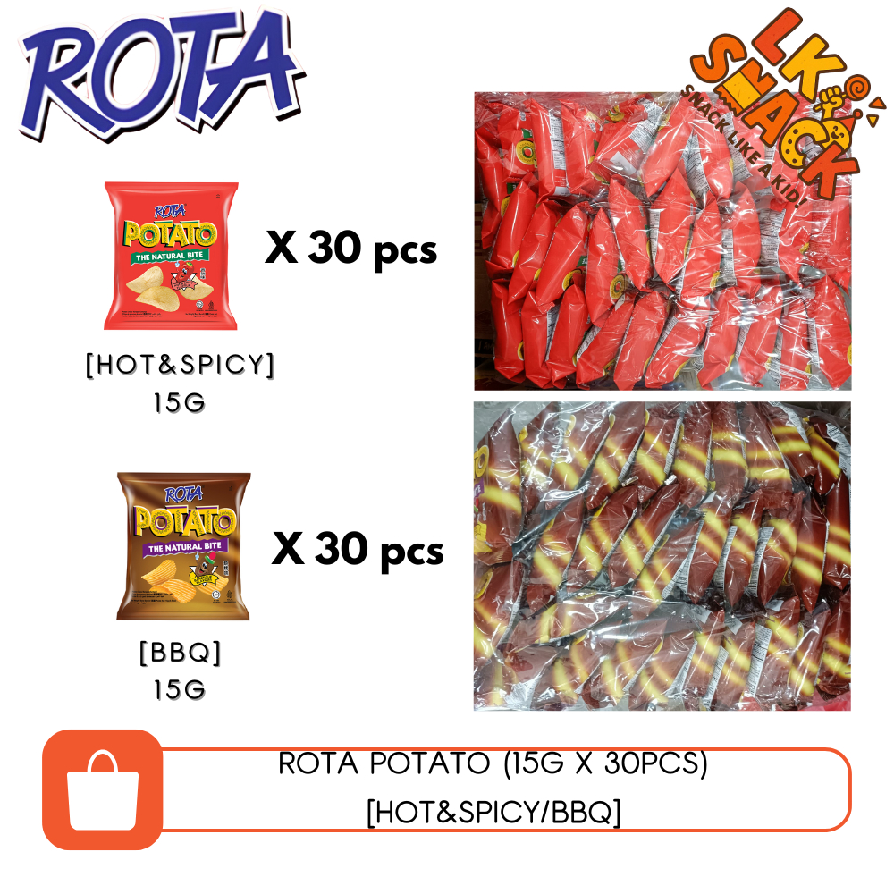 ROTA POTATO (15G X 30PCS) [HOT&SPICY/BBQ] | Shopee Malaysia