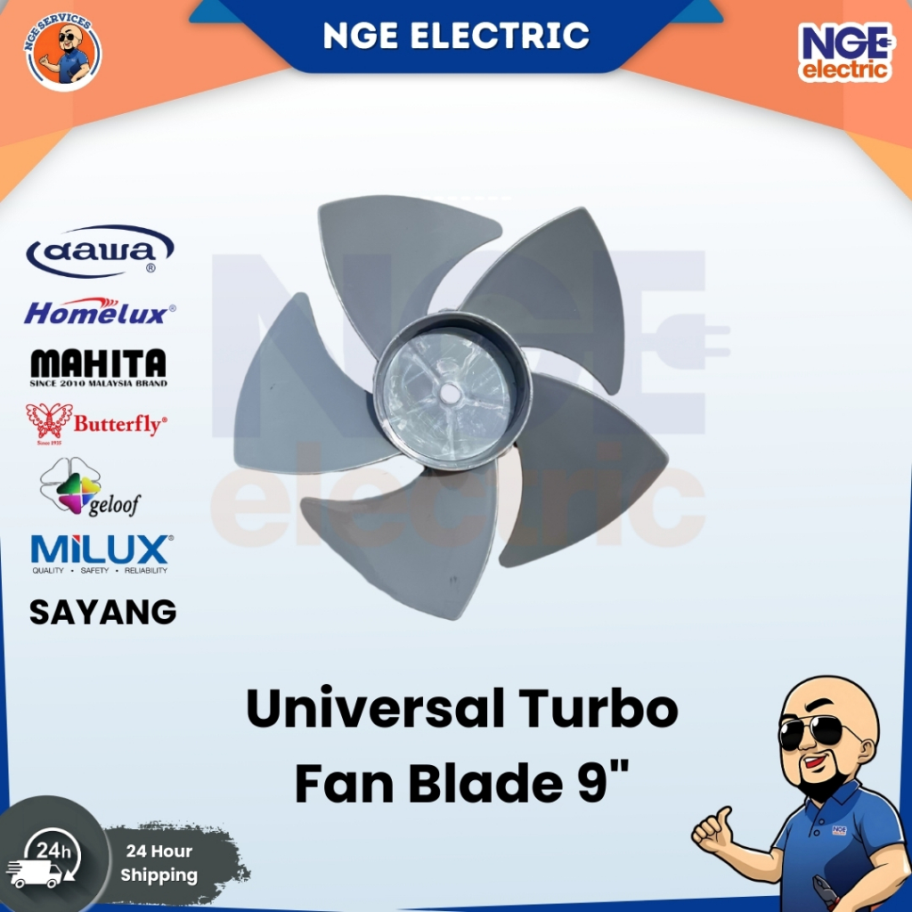 Universal Turbo Fan Blade 9" For Homelux HSF-108PW MILUX MGF-10 Dawa ...