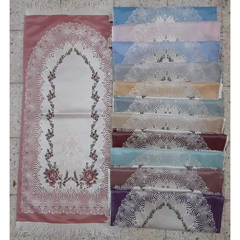 SEJADAH MINI FLORAL SILK | Shopee Malaysia