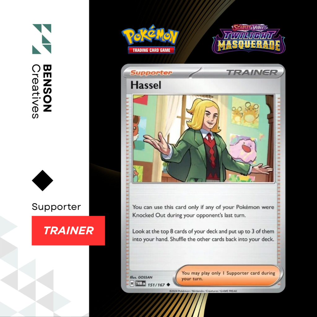 Hassel | 151/167 | Trainer - Supporter [Twilight Masquerade] Pokémon ...