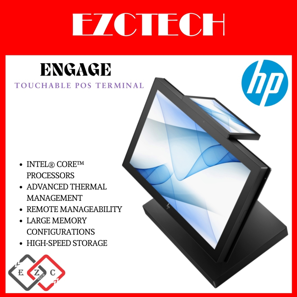 HP Engage One Pro 15.6" + 6.6" DUAL TOUCHABLE AIO POS TERMINAL HIGH ...