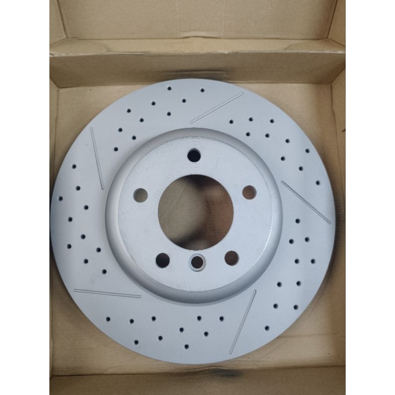 BMW E82 E88 E90 E91 E92 E93 GENUINE ZIMMERMANN FRONT CROSS DRILLED ...