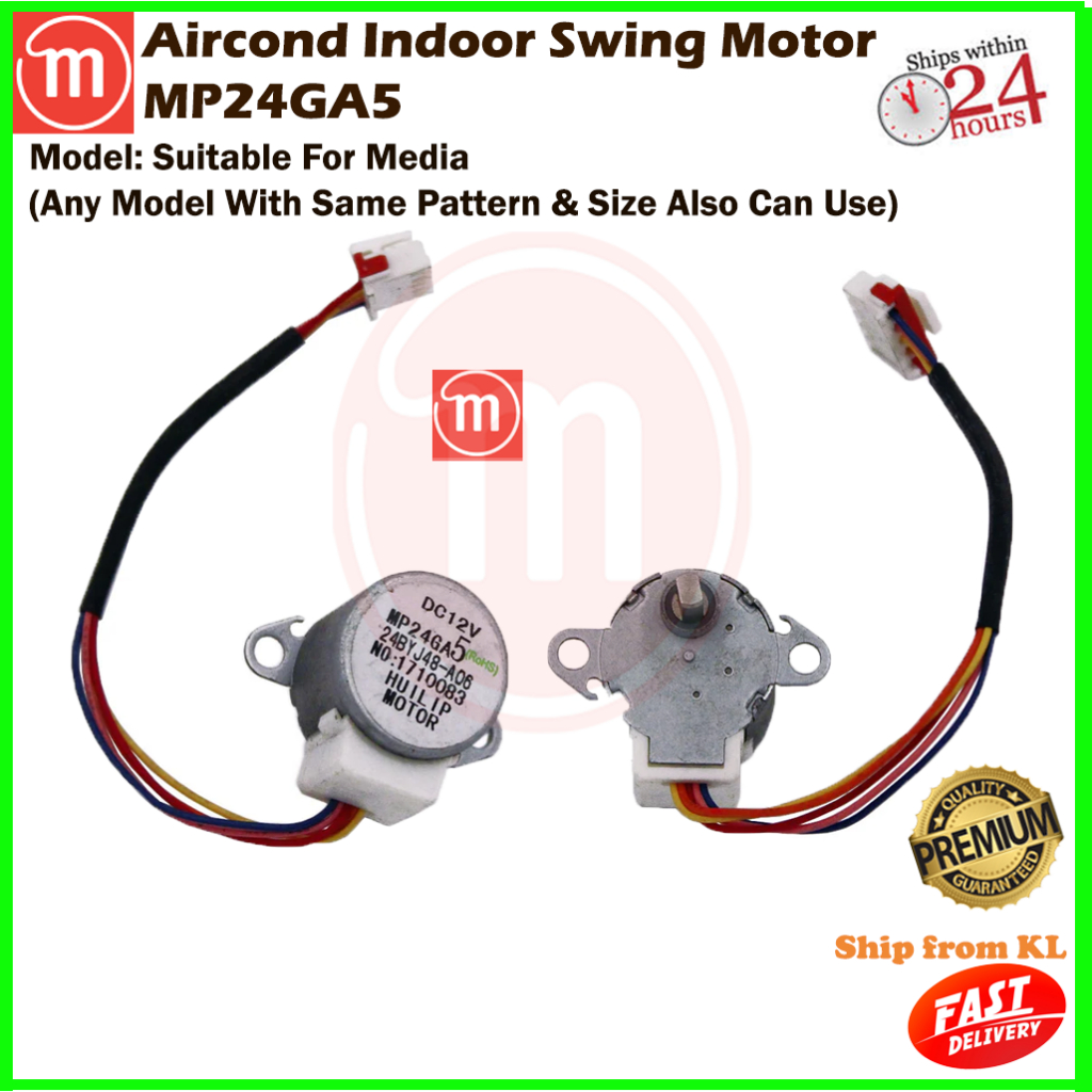 Midea AIRCOND Swing Motor 24BYJ48/MP24GAS / MP25GA5 Synchronous Step ...