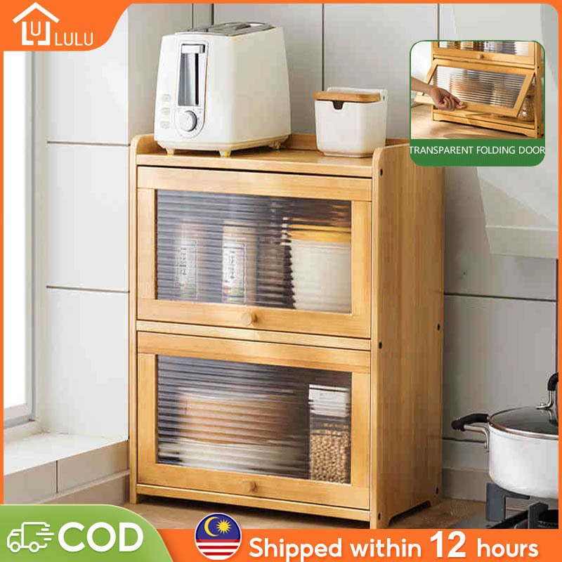 LULU Kitchen Cabinet Kabinet Dapur 4/3/2Layers Seasoning Storage ...