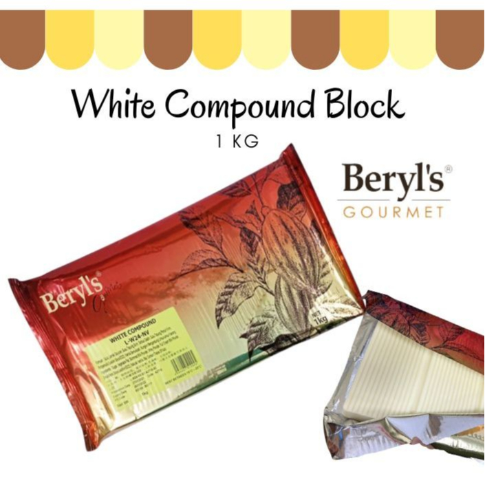 Beryl's Chocolate White Compound Block 1kg | Shopee Malaysia