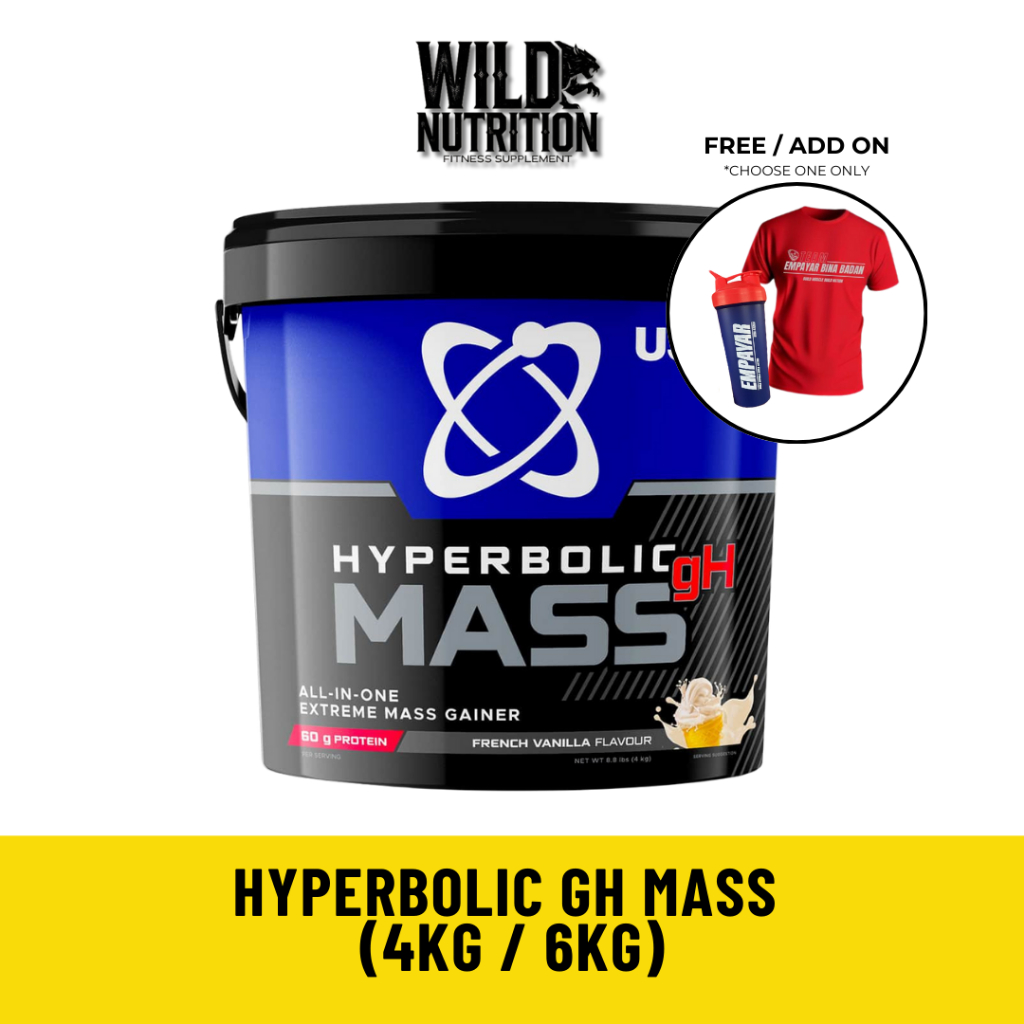 USN Hyperbolic Mass gH Extreme Weight Gainer Protein Powder 4kg or 6kg ...
