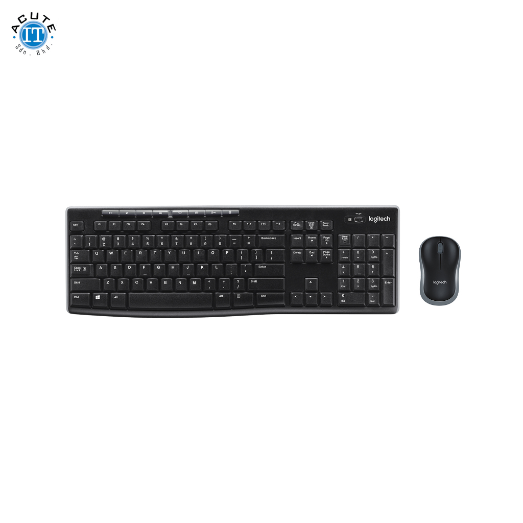 Logitech Mk270r Wireless Keyboard And Mouse Combo For Windows 2 4 Ghz Wireless Compact