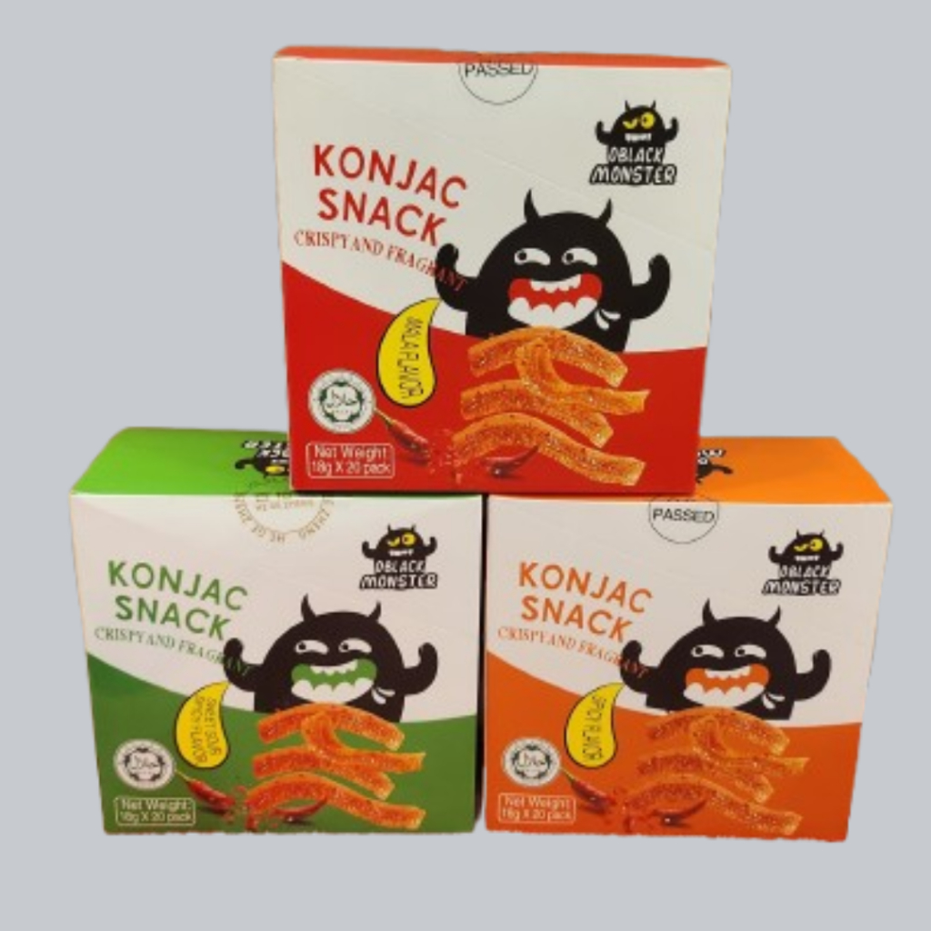 Konjac Snack Spicy Konjac Kenyal bentuk Sotong / Konjac kenyal seperti ...