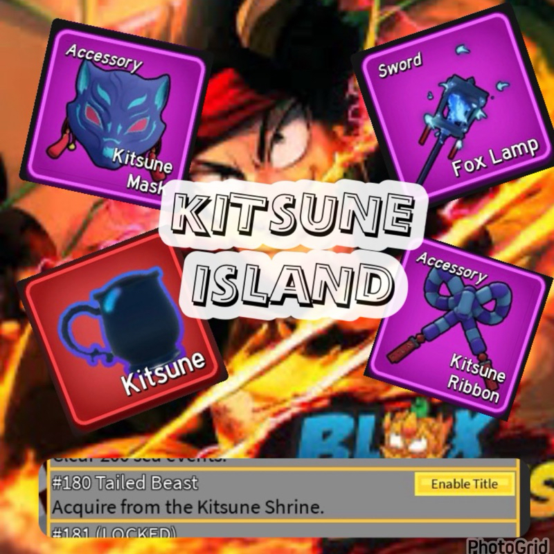 KITSUNE ISLAND KITSUNE ITEM IN GAME BLOX FRUIT ORIGINAL PC MOBILE GAME ...