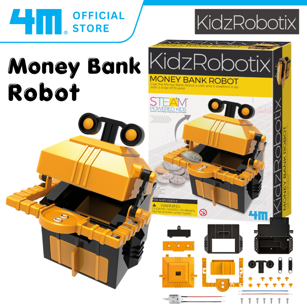 4M KidzRobotix / Money Bank Robot - STEAM Education Toys | Shopee Malaysia