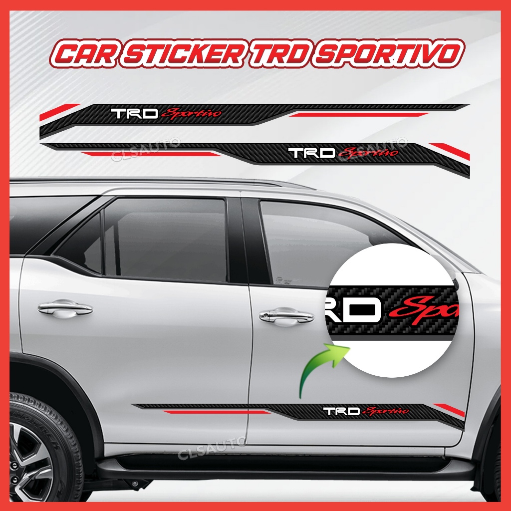 Toyota Fortuner Car Sticker Body Stiker Pintu Pelekat Original Design 6 ...