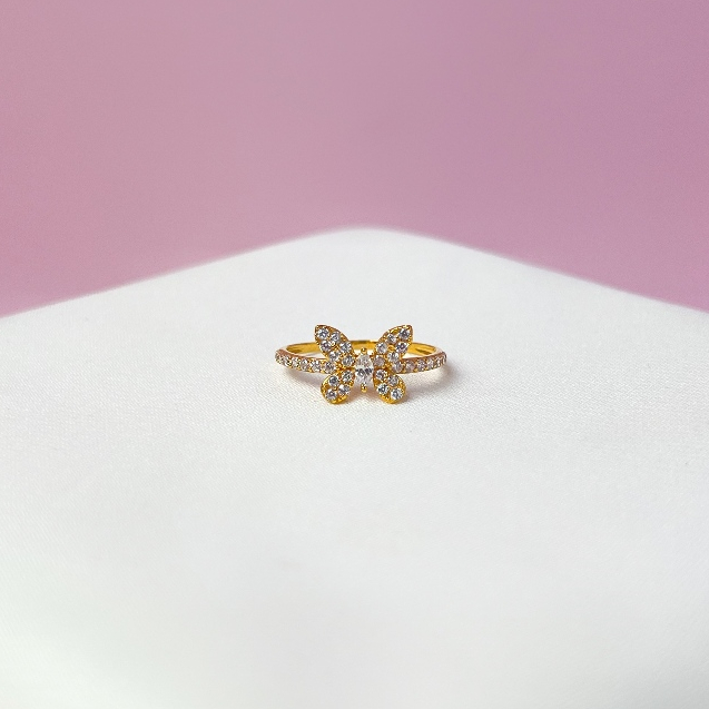 CINCIN TUNANG RAMA-RAMA EMAS 916 BAJET | Shopee Malaysia