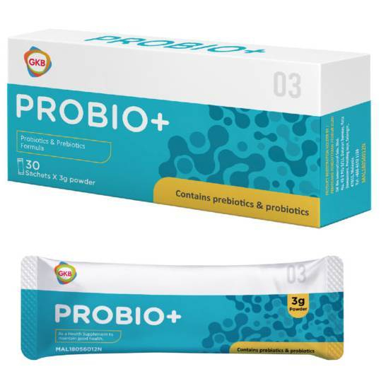 GKB Probio+ Probiotics and Prebiotics Formula 30s | Gut Health ...