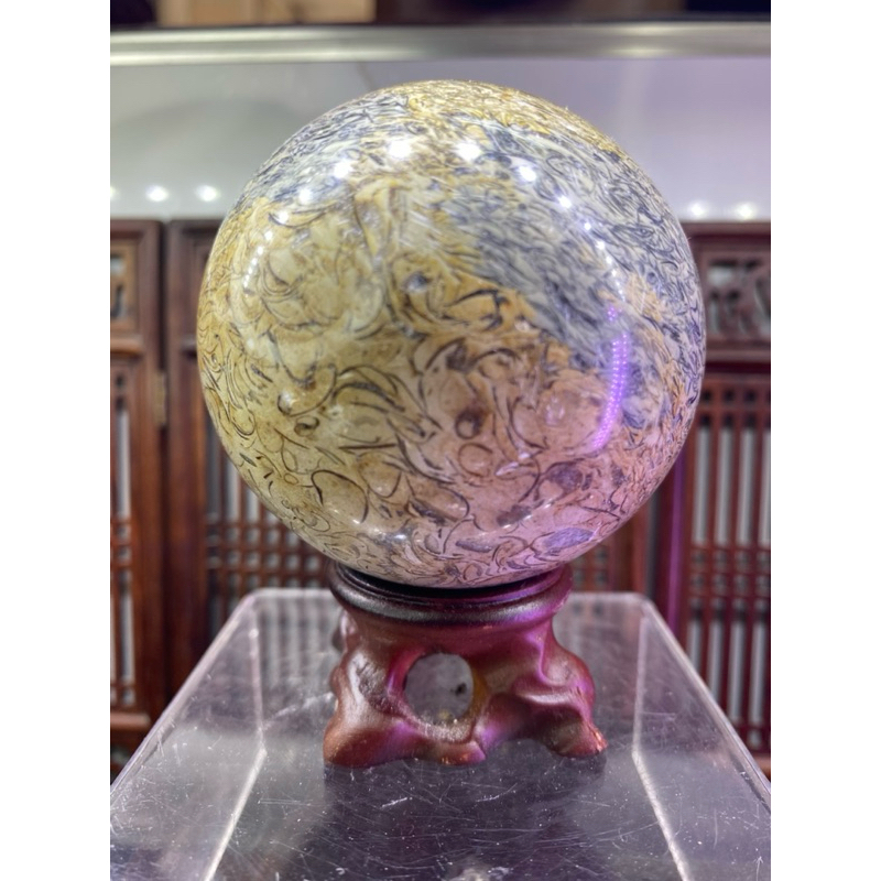 Premium Grade Dragon bone crystal ball (龍骨球)-446.8g | Shopee Malaysia