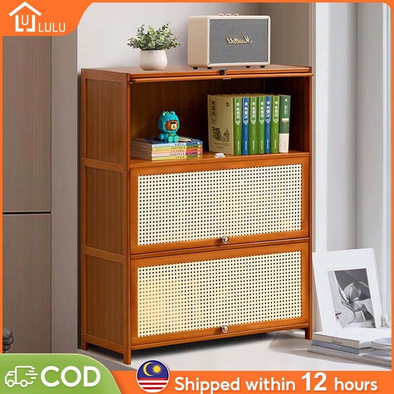 【NEW】Cabinet Storage Almari Baju 2/3/4 Layers Bamboo Storage Cupboard ...