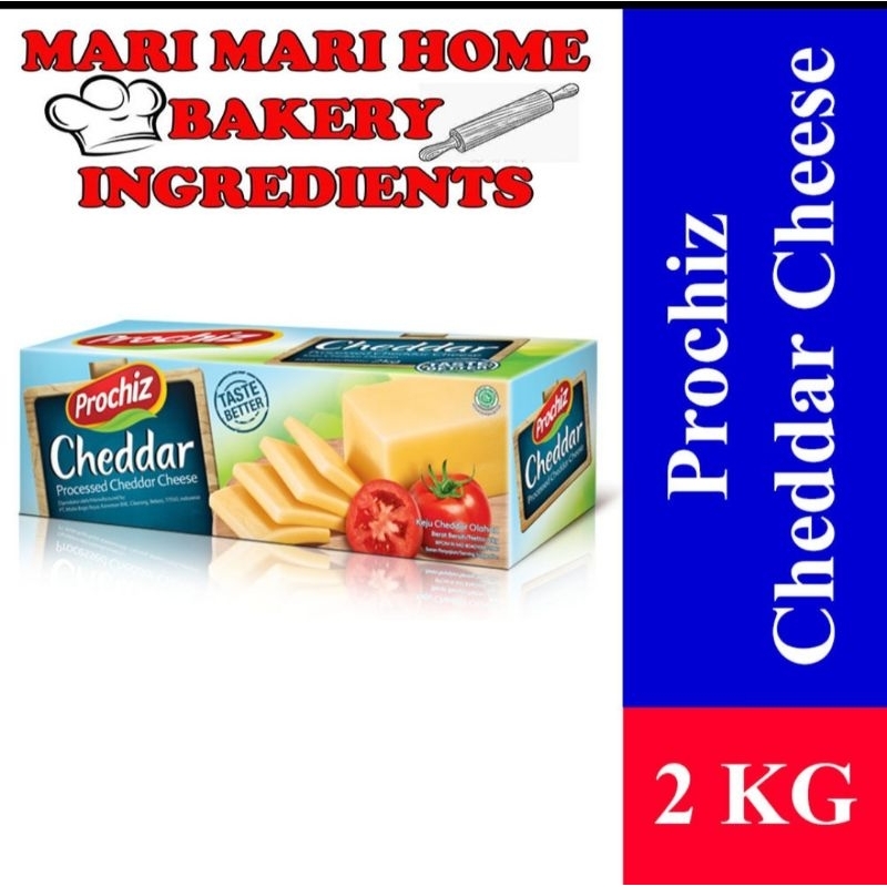 Prochiz cheddar cheese blok 2kg | Shopee Malaysia