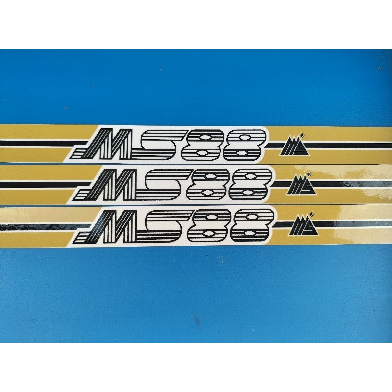 MS88 sticker helmet gold/grey (1pcs) | Shopee Malaysia
