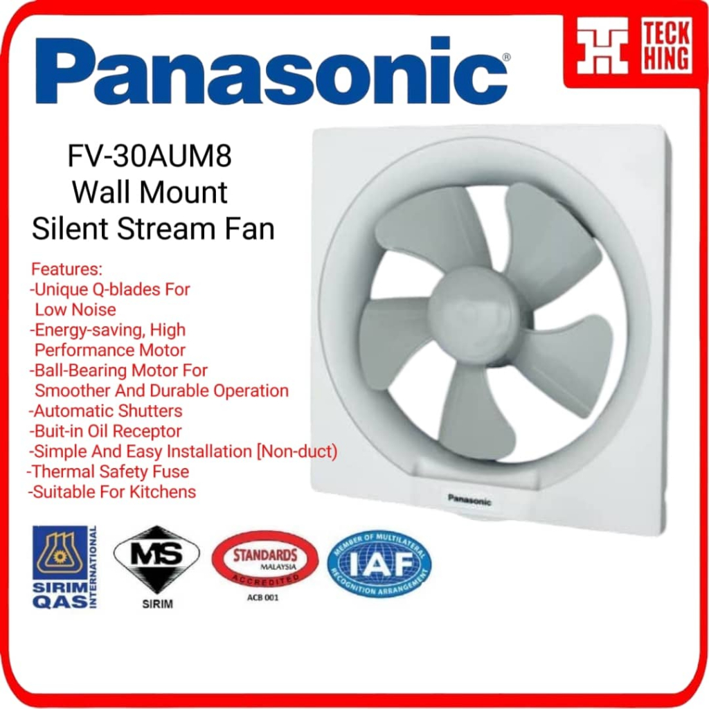 Panasonic FV30AUM8 (12") Wall Mount Silent Stream Fan | Shopee Malaysia