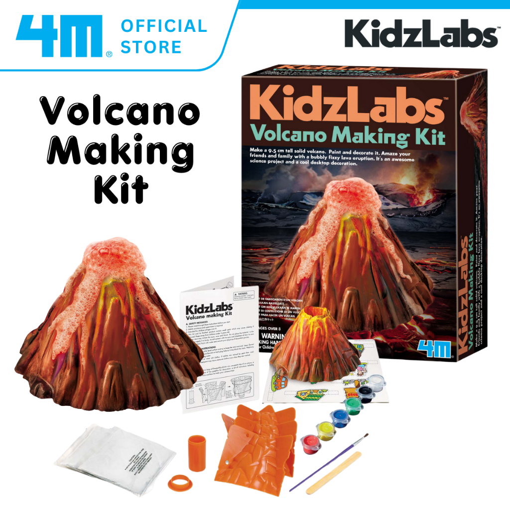 4M KidzLabs / Volcano Making Kit - STEAM Education Toys | Shopee Malaysia