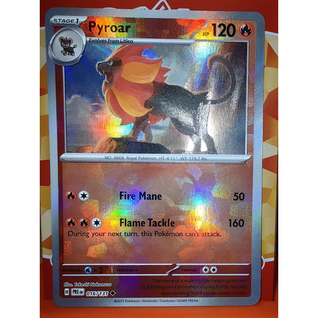 Pyroar (Master Ball Pattern) :016/131 / Uncommon- SV: Prismatic ...