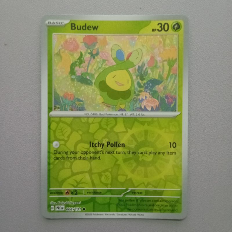 Pokemon TCG - Budew - 004/131 (Reverse Holo Common) | Shopee Malaysia