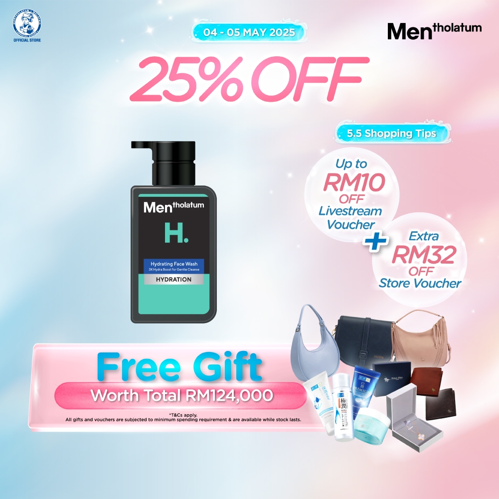 Mentholatum Men Hydrating Face Wash 150ml | Shopee Malaysia