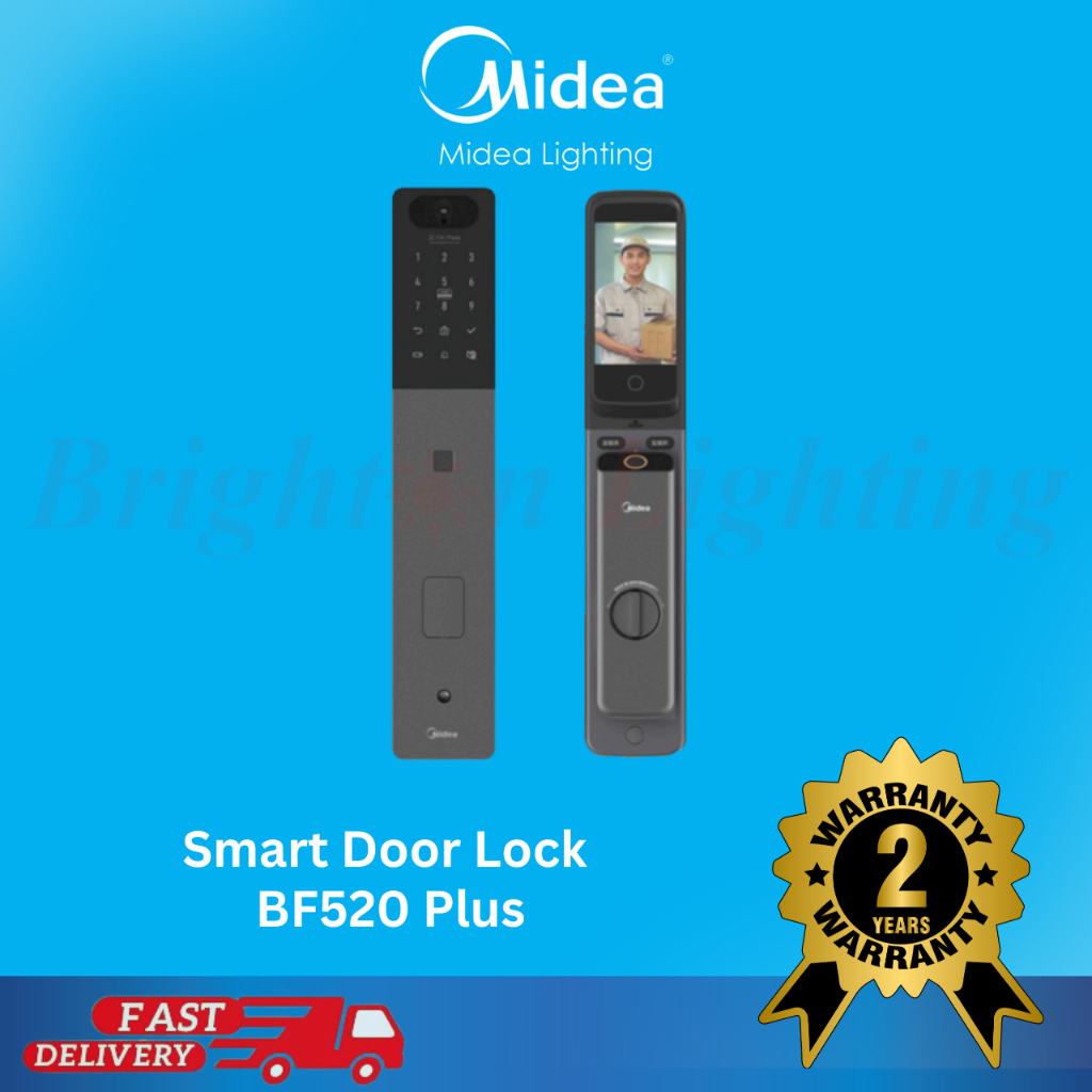 Midea - Smart Door Lock (BF520 PLUS) | Shopee Malaysia