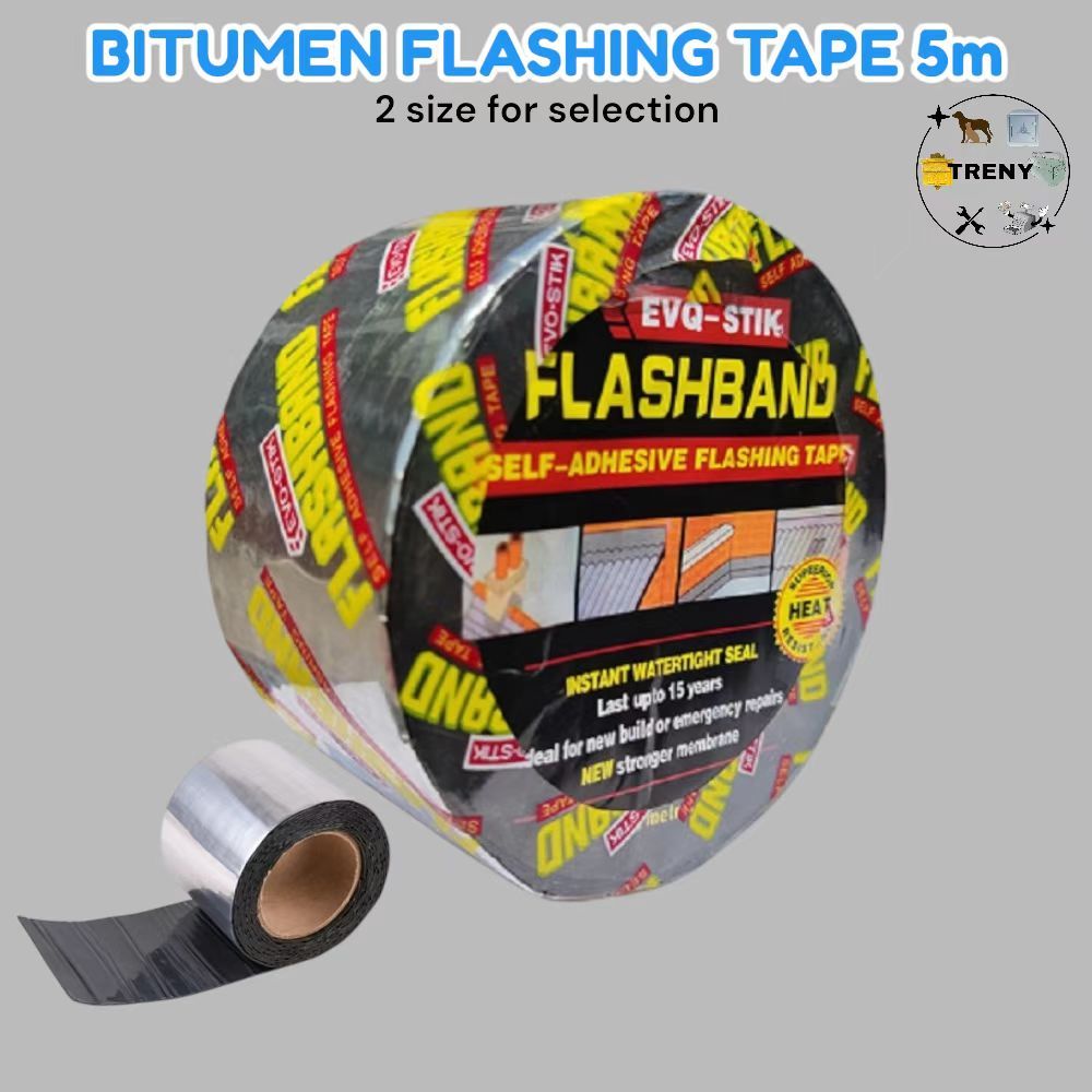 Bitumen Adhesive Flashing Waterproof Tape Penampal Pelbagai Guna Zink ...