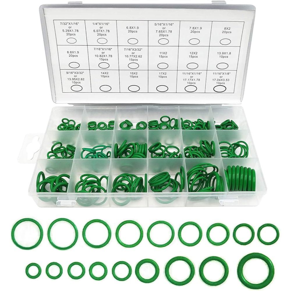Car Aircond O-Ring Set Box 270pcs Silicone Rubber Oring Aircond ...