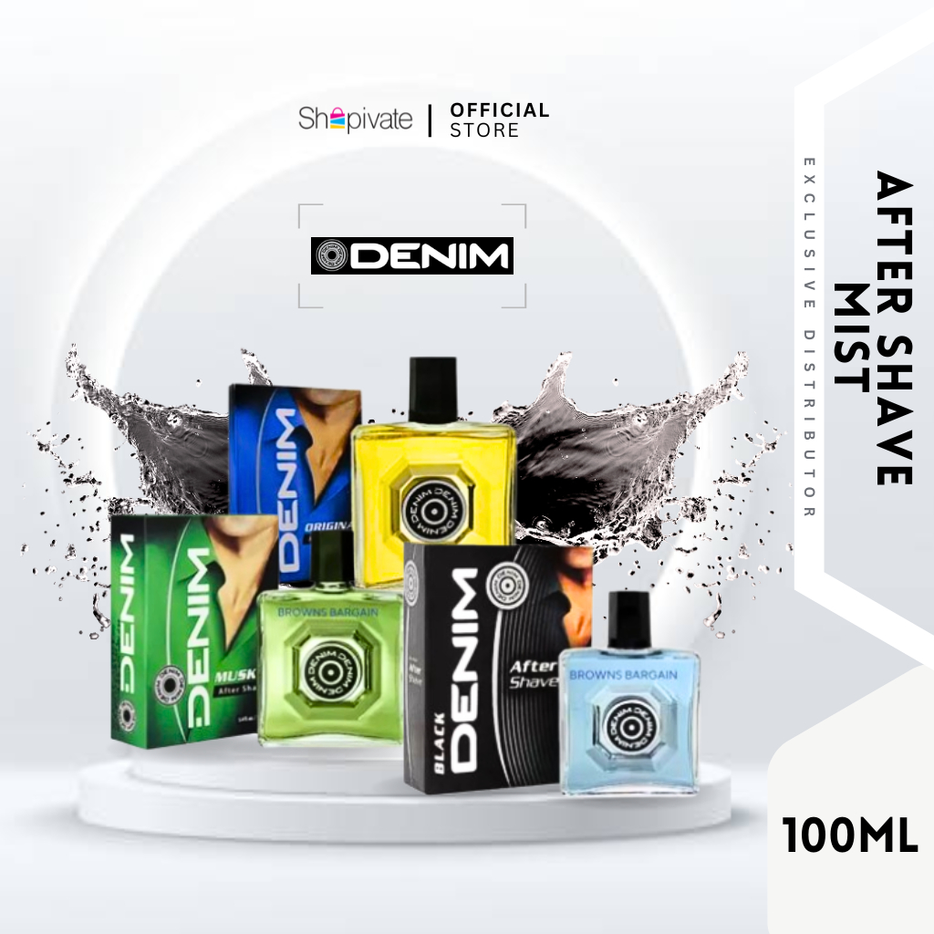 DENIM Aftershave Mist BLACK / MUSK / ORIGINAL 100ml | Shopee Malaysia