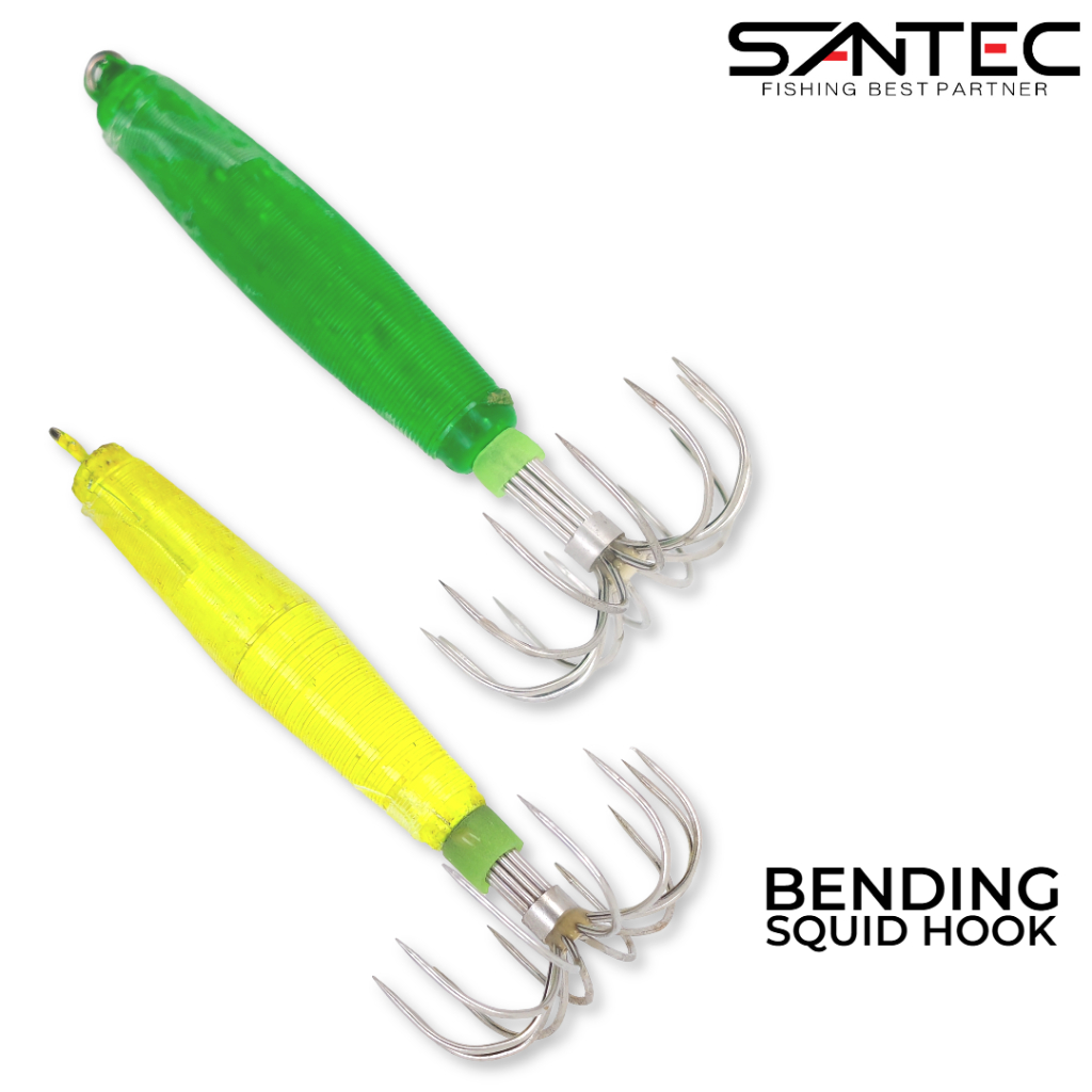 SANTEC - BENDING SQUID HOOK 25g/35g/55g SQUID HOOK | Shopee Malaysia