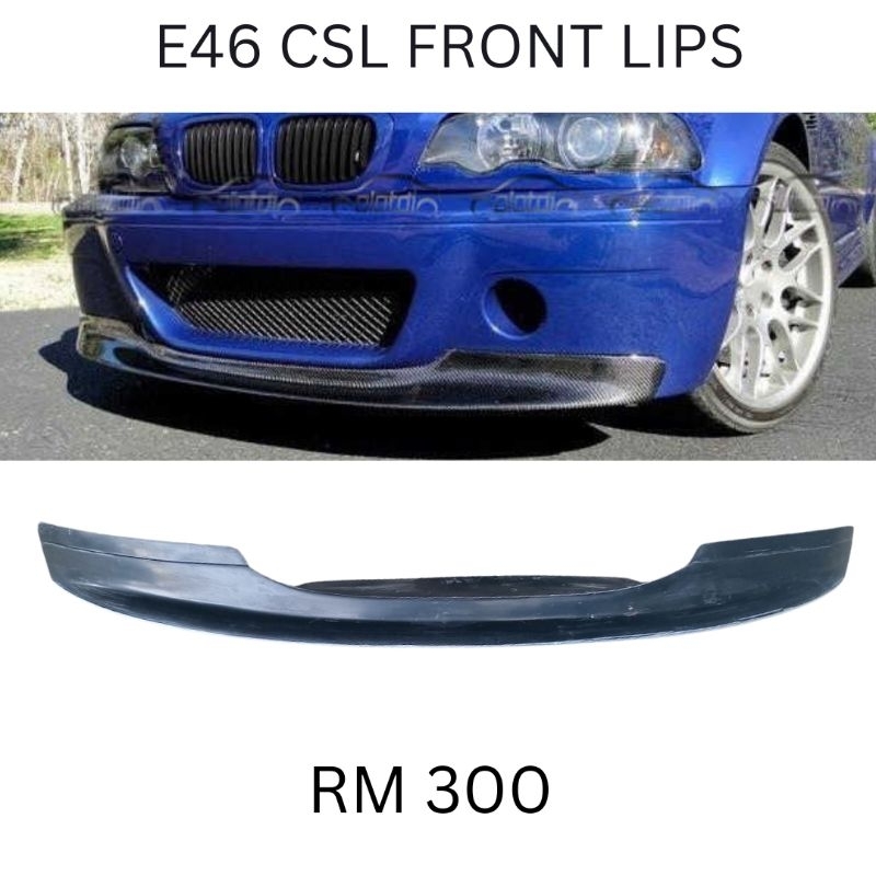 BMW e46 front bumper splitter for csl bumper | Shopee Malaysia