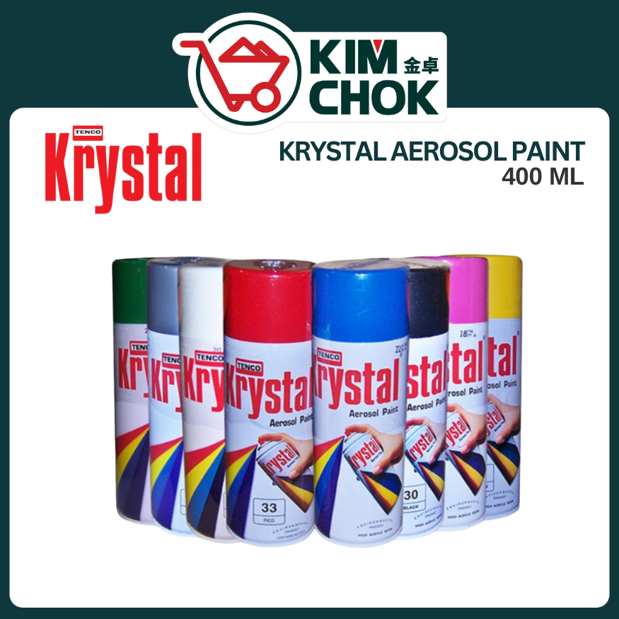 Tenco Krystal Aerosol Paints Standard / Sparking Colour 400ml | Krystal ...