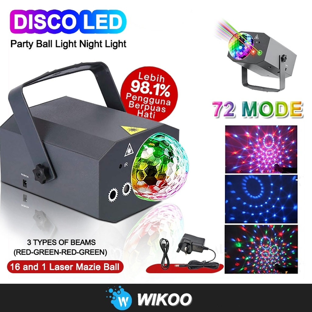 Party Disco ball light and laser light Party Light Bar Light Sound ...