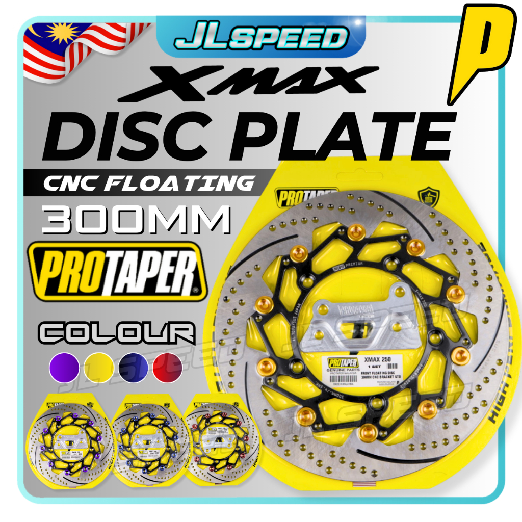 PROTAPER YAMAHA XMAX 250 / XMAX 300 (300mm) Cnc Floating Front Disc ...